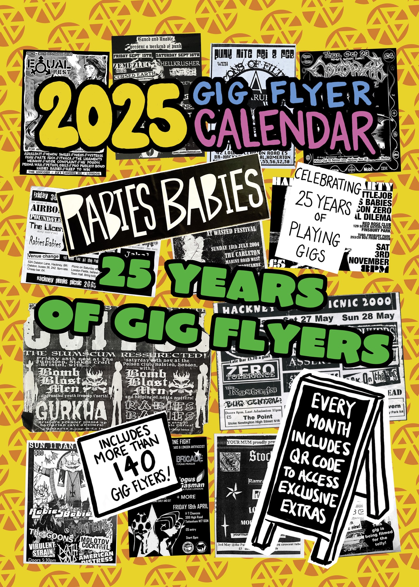 25 years of gigs calendar – RABIES BABIES